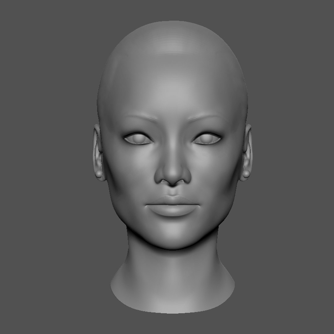 Base Mesh Asian Female Obj