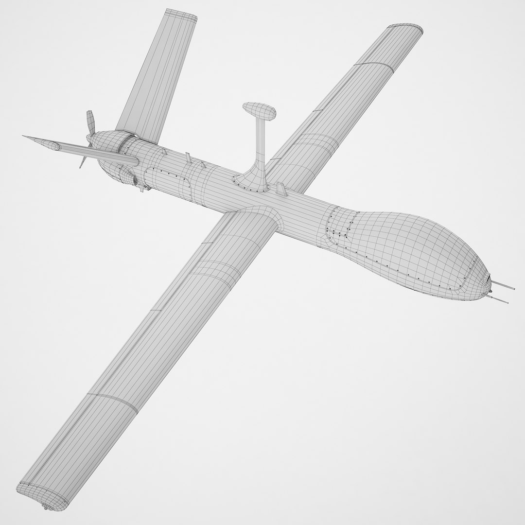 UAV Hermes 900 02 model - TurboSquid 2065541