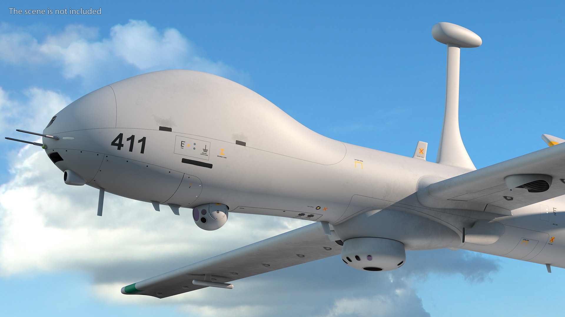 3D Elbit Hermes 900 UAV Flight - TurboSquid 1882163