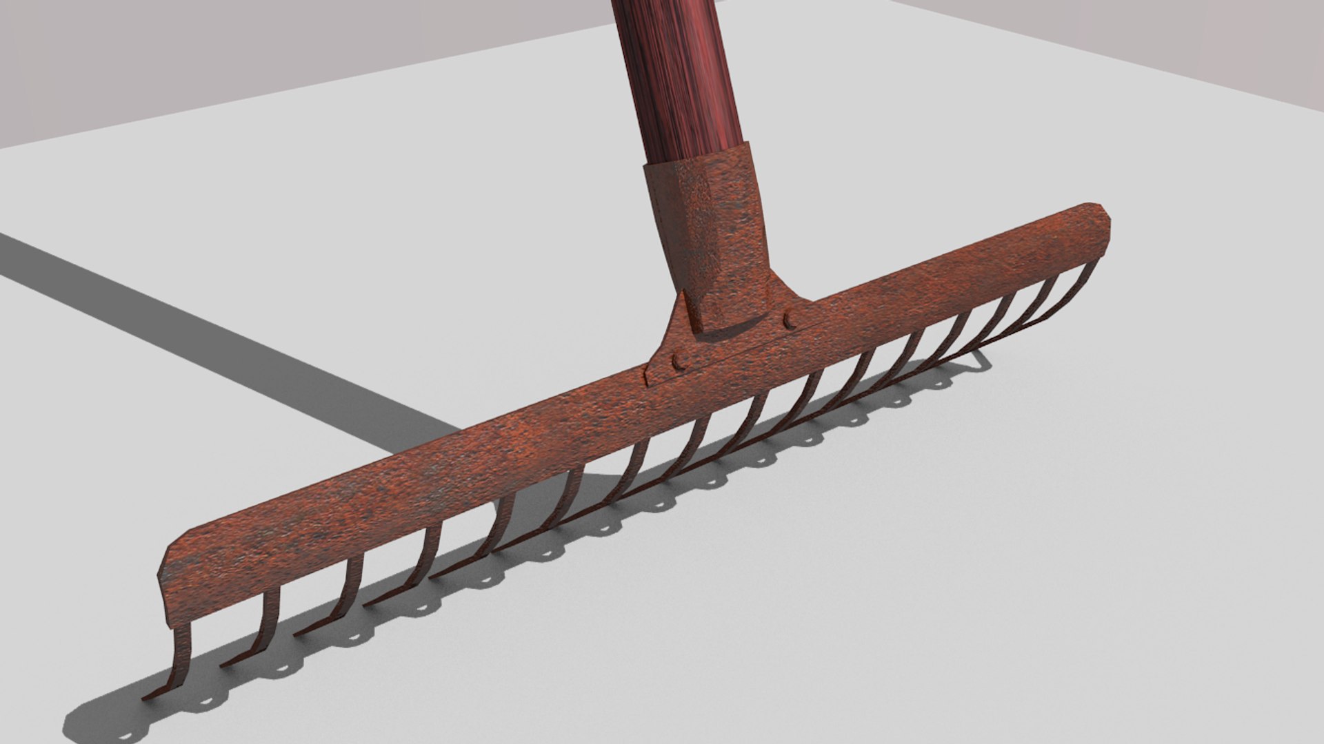 3d model of rake