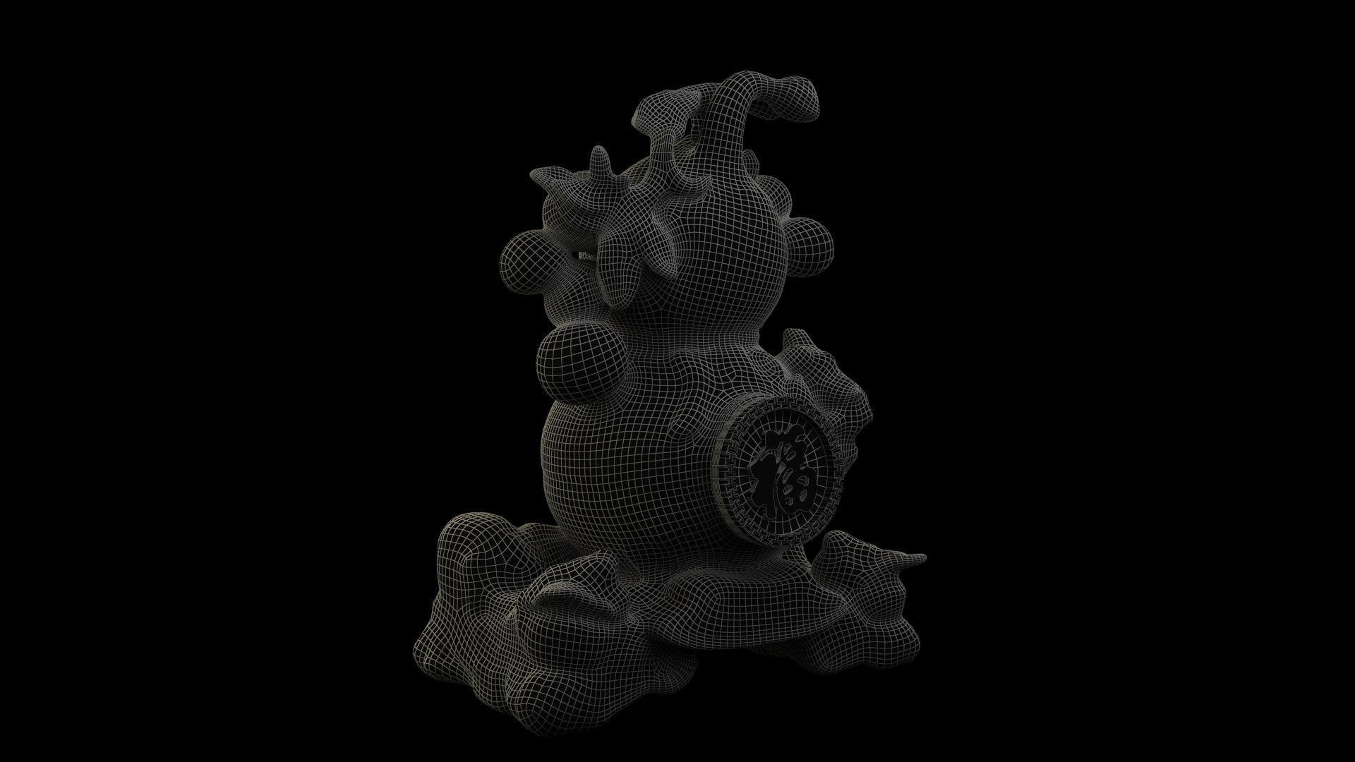 Chinese Sand Gold Gourd 3D - TurboSquid 2313508