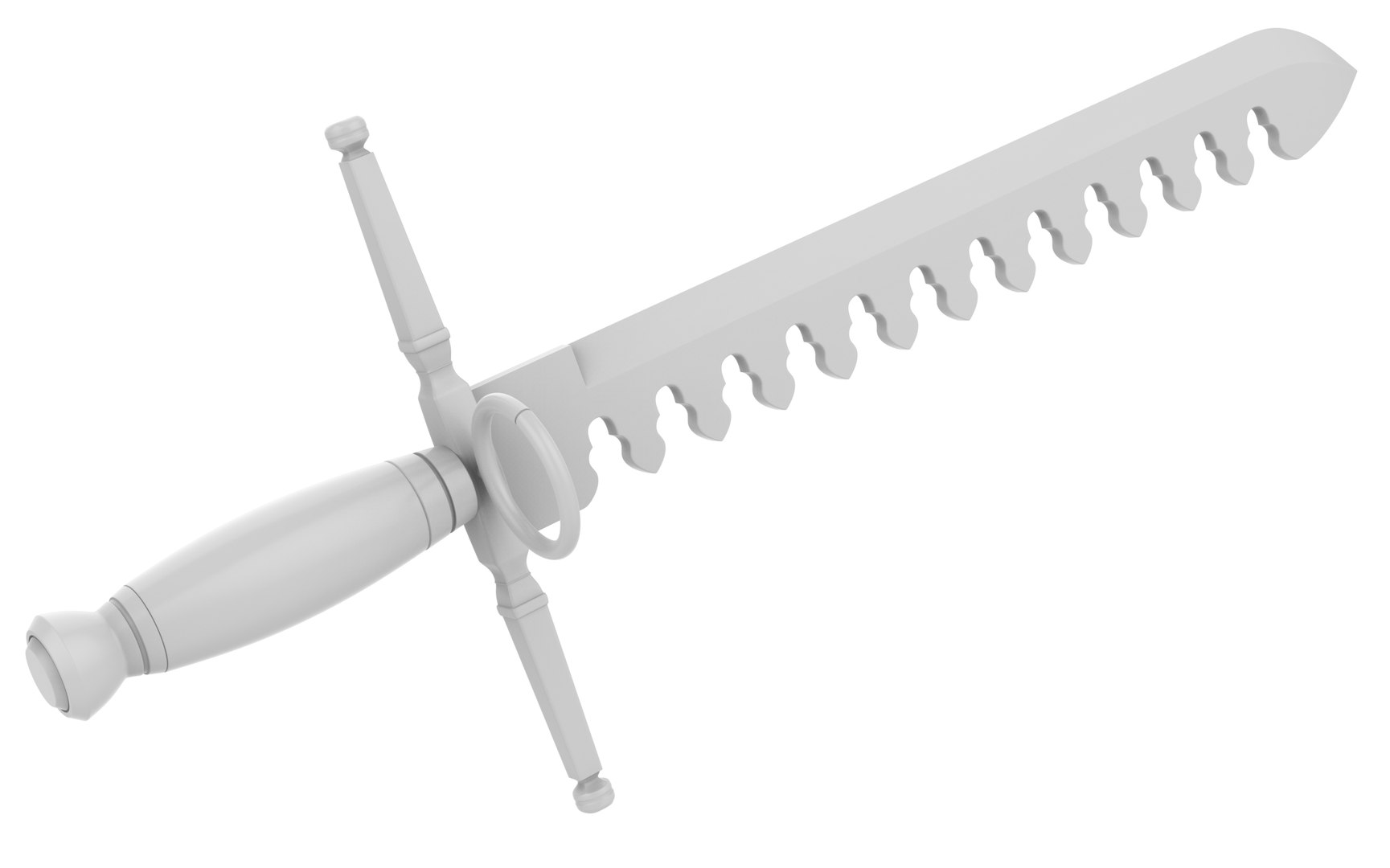 Serrated Sword 2 3D - TurboSquid 1633313