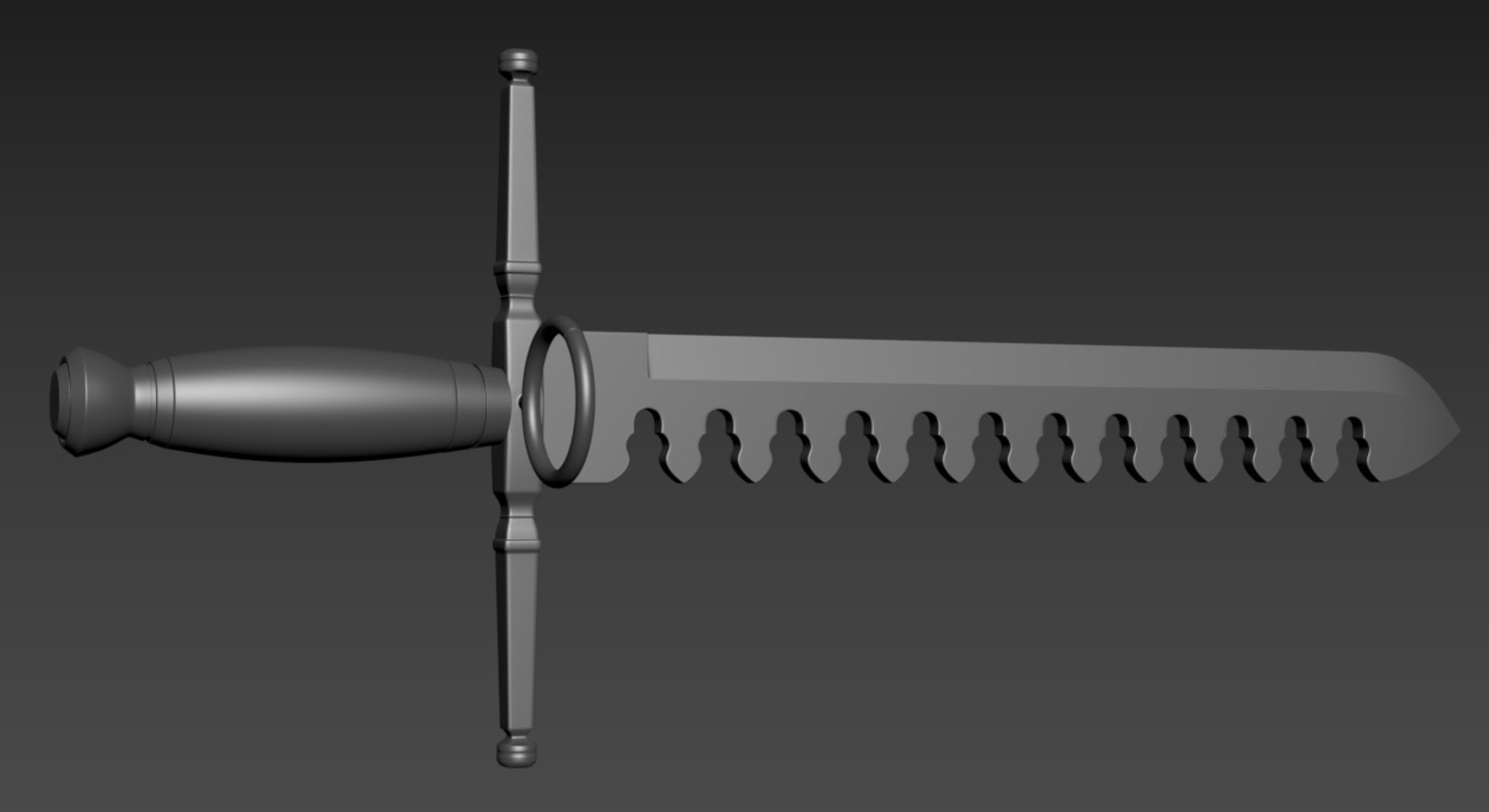 Serrated Sword 2 3D - TurboSquid 1633313