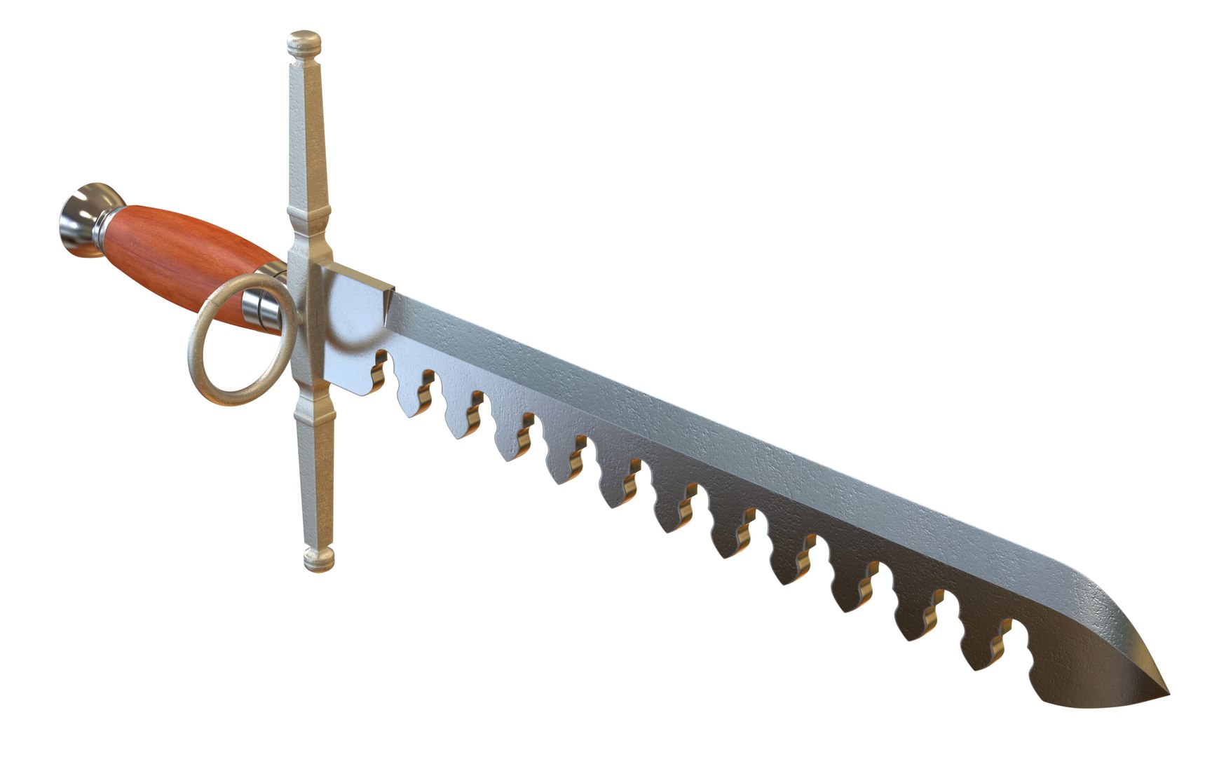 Serrated Sword 2 3D - TurboSquid 1633313