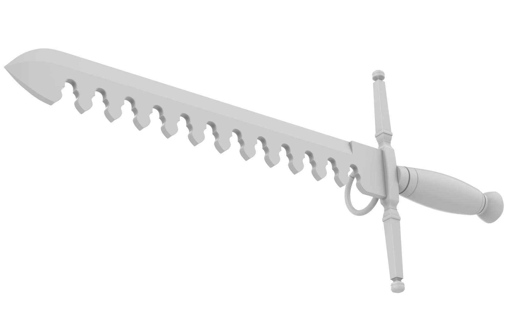 Serrated Sword 2 3D - TurboSquid 1633313
