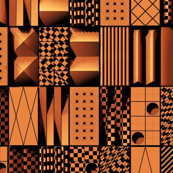 3D модель Настенная 3d плитка Lithea Maioliche di pietra n1 ...