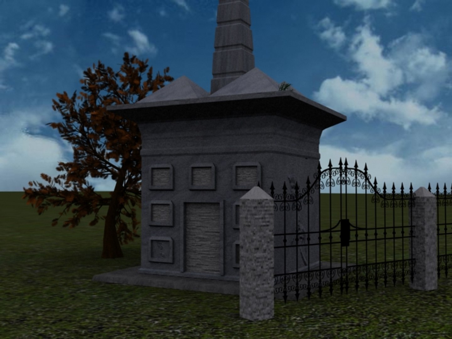 Burial Tomb 3d Model