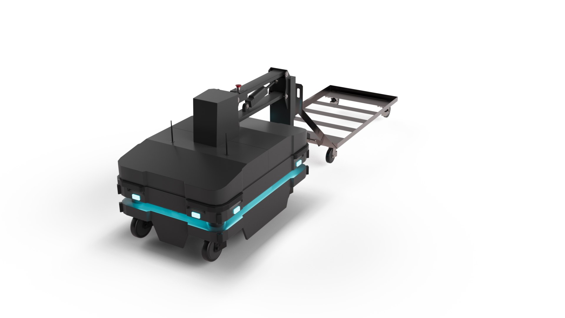 AMR AGV Cobot Small Arm Hook Cart 3D Model - TurboSquid 2325767