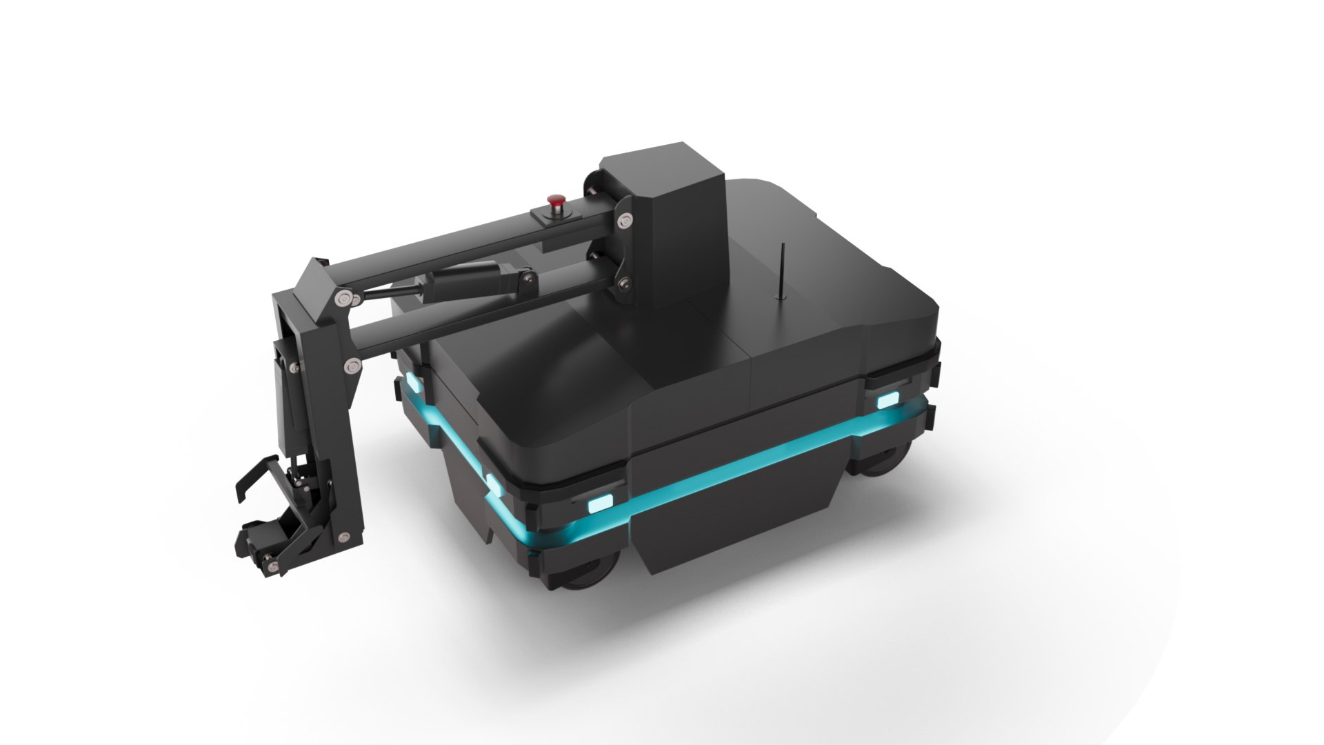 AMR AGV Cobot Small Arm Hook Cart 3D Model - TurboSquid 2325767