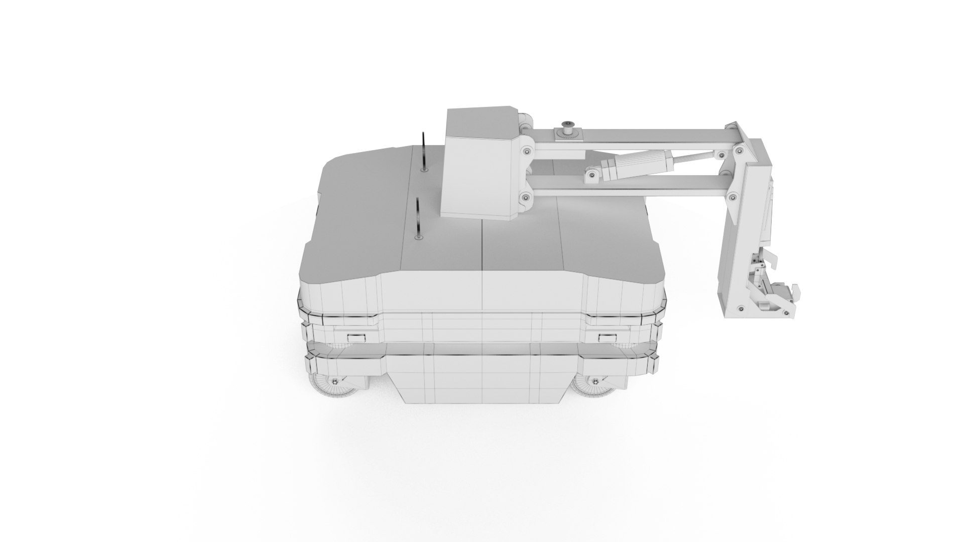 AMR AGV Cobot Small Arm Hook Cart 3D Model - TurboSquid 2325767