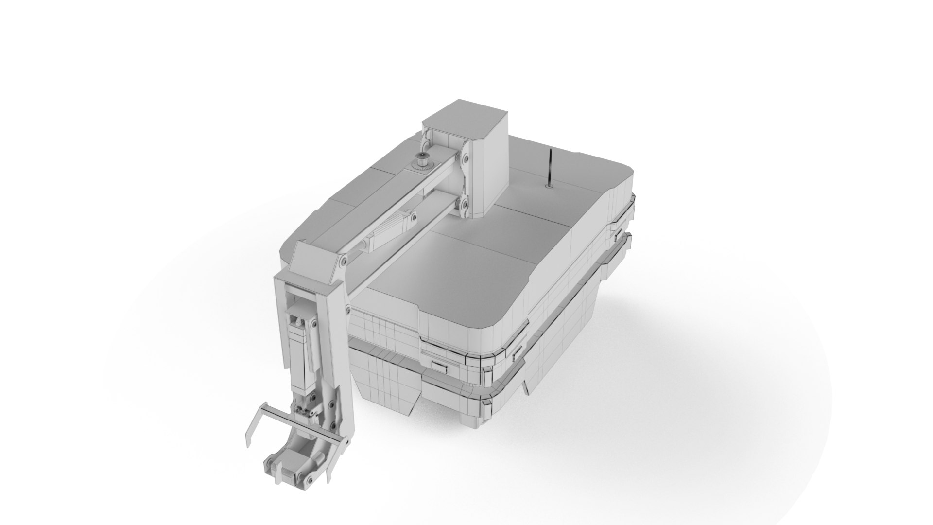 AMR AGV Cobot Small Arm Hook Cart 3D Model - TurboSquid 2325767