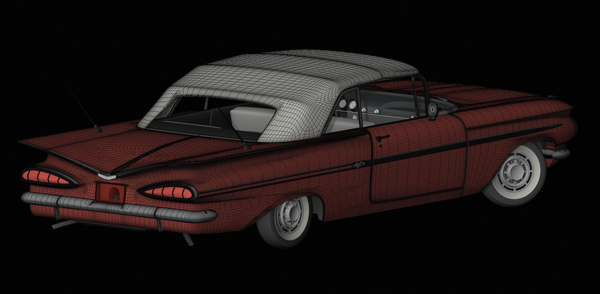 Chevrolet Impala 1959 3d Model