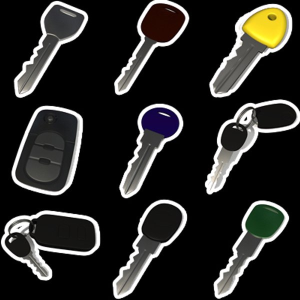 3d car keys model