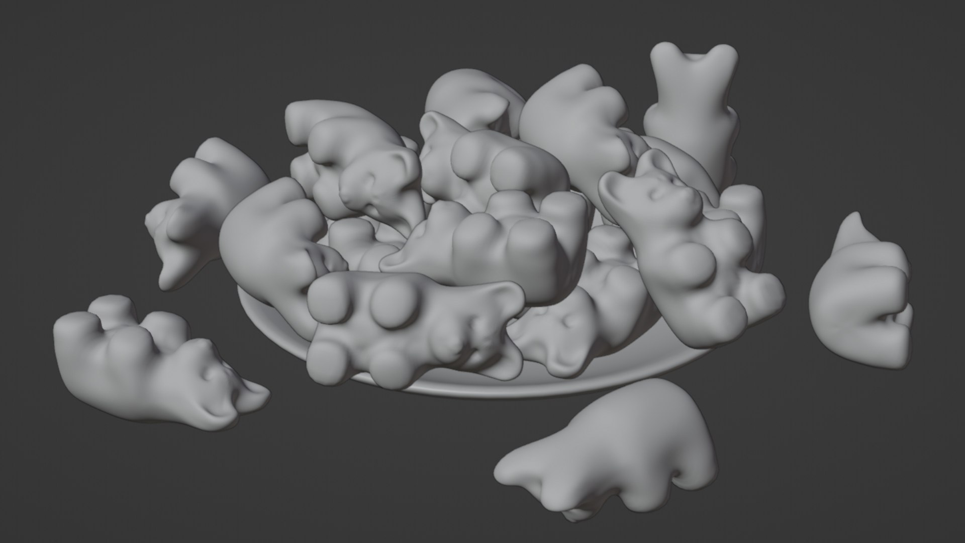 3D Model Gummy Bear 001 - TurboSquid 2186458