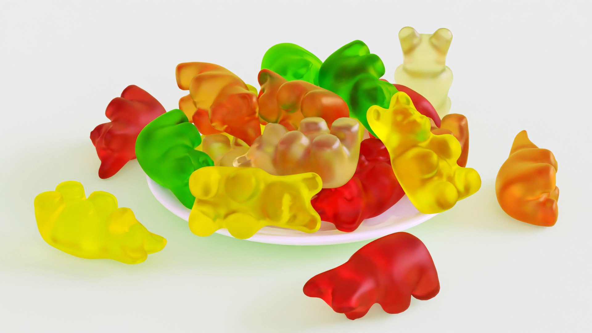 3D Model Gummy Bear 001 - TurboSquid 2186458
