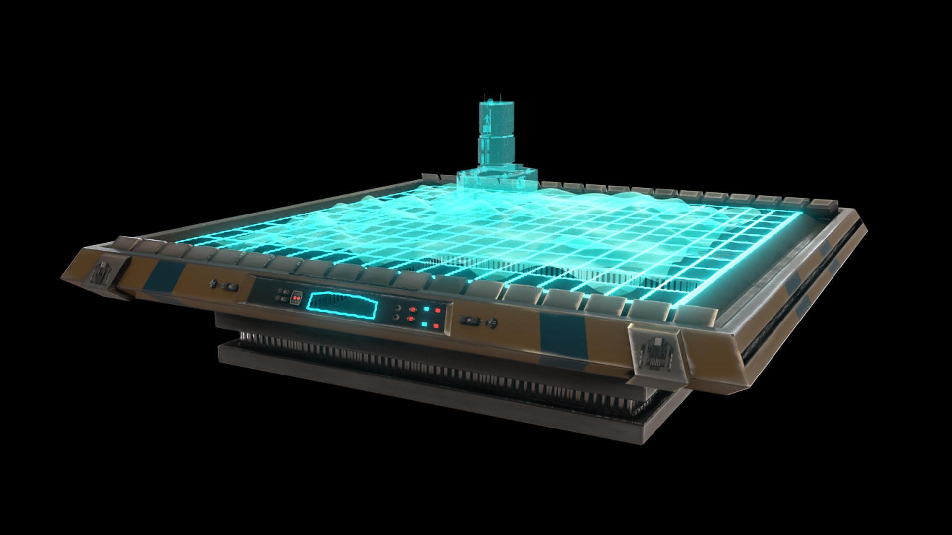 Sci-Fi HoloTable Model - TurboSquid 2352185