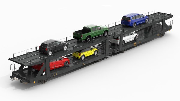 3D Autorack Car Transporter with Cars - TurboSquid 1788368