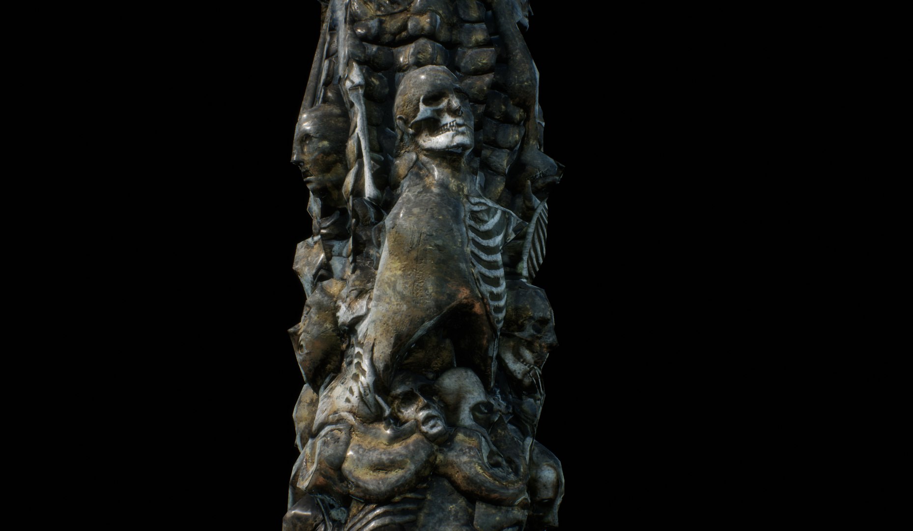 Column skeleton engines 3D | 1148323 | TurboSquid