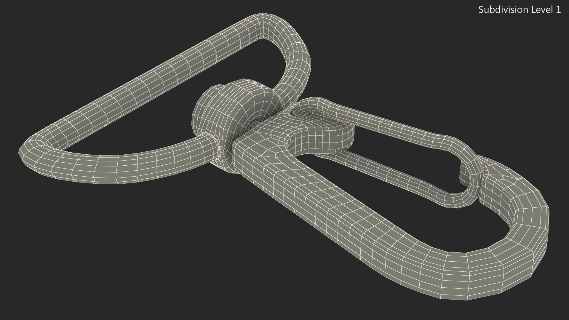 Metal Swivel Clasp Snap Hook Silver 3D - TurboSquid 1777331