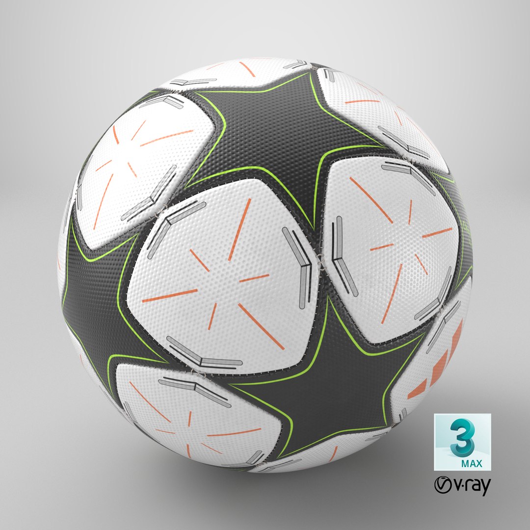 3D Soccer Ball Stars Model - TurboSquid 2393421