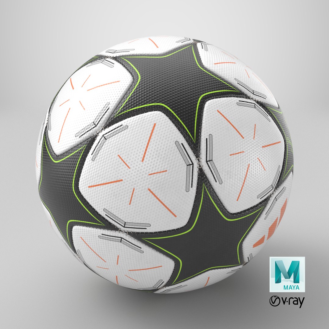 3D Soccer Ball Stars Model - TurboSquid 2393421