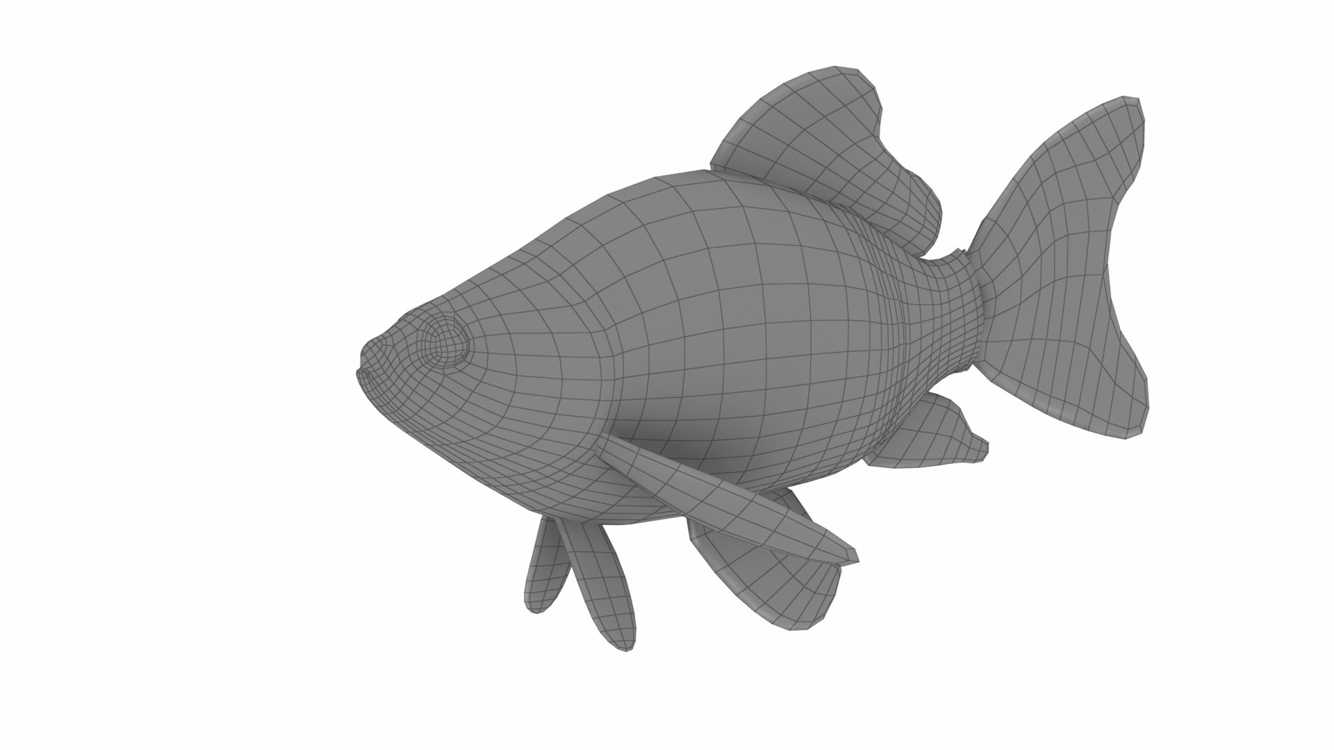 Realistic Gold Fish 3D - TurboSquid 1479655