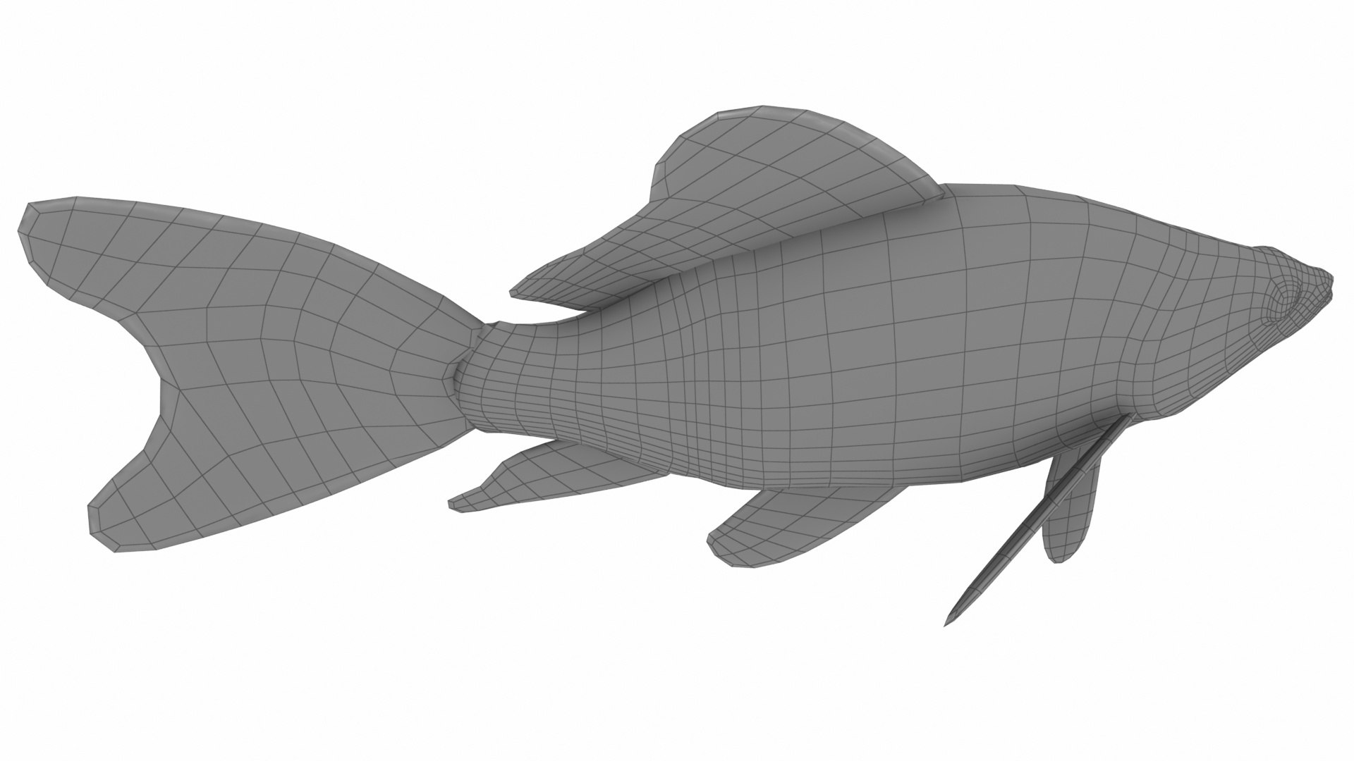 Realistic Gold Fish 3D - TurboSquid 1479655