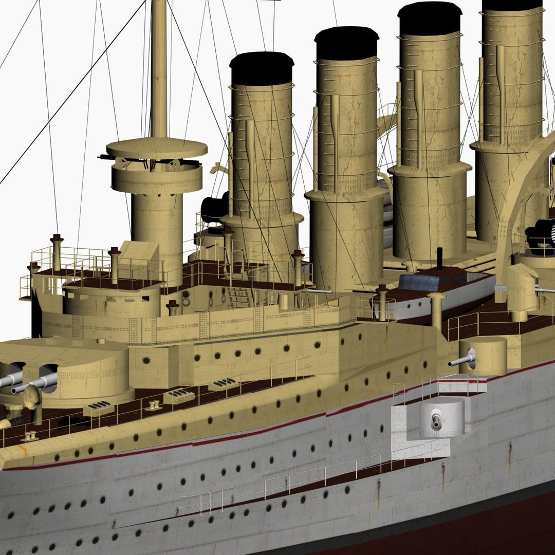 3d model armored cruiser scharnhorst class