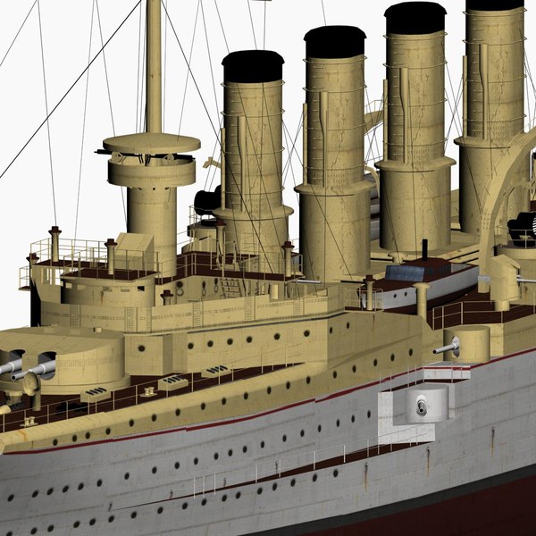 3d model armored cruiser scharnhorst class