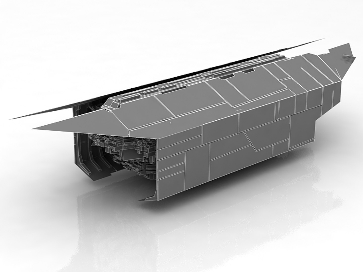 3D model cargo starship spaceship star - TurboSquid 1619571