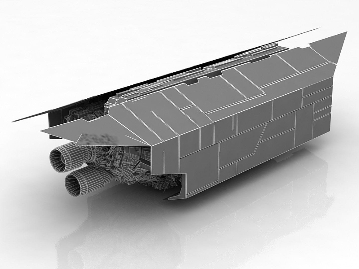 3D model cargo starship spaceship star - TurboSquid 1619571