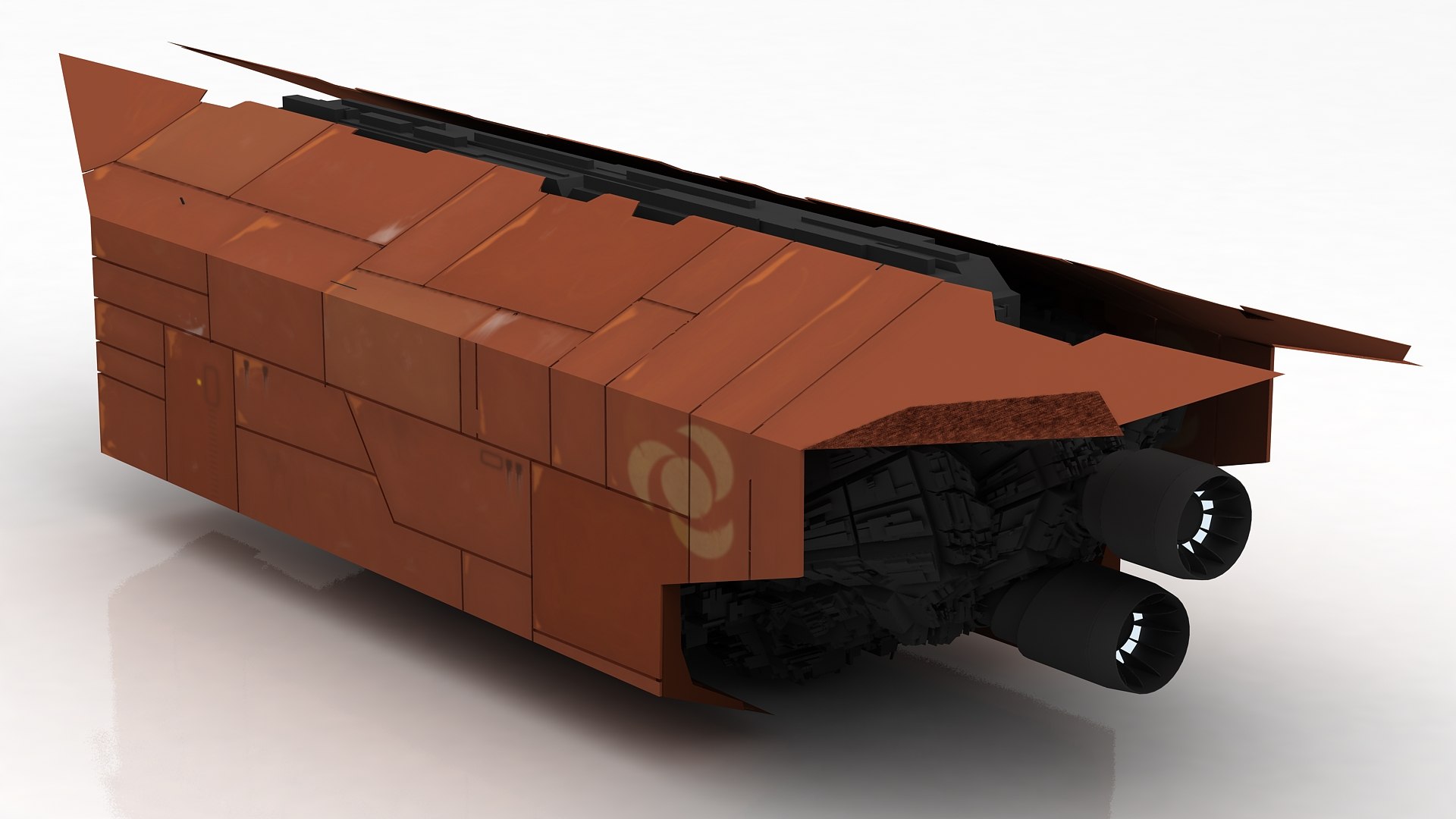 3D model cargo starship spaceship star - TurboSquid 1619571