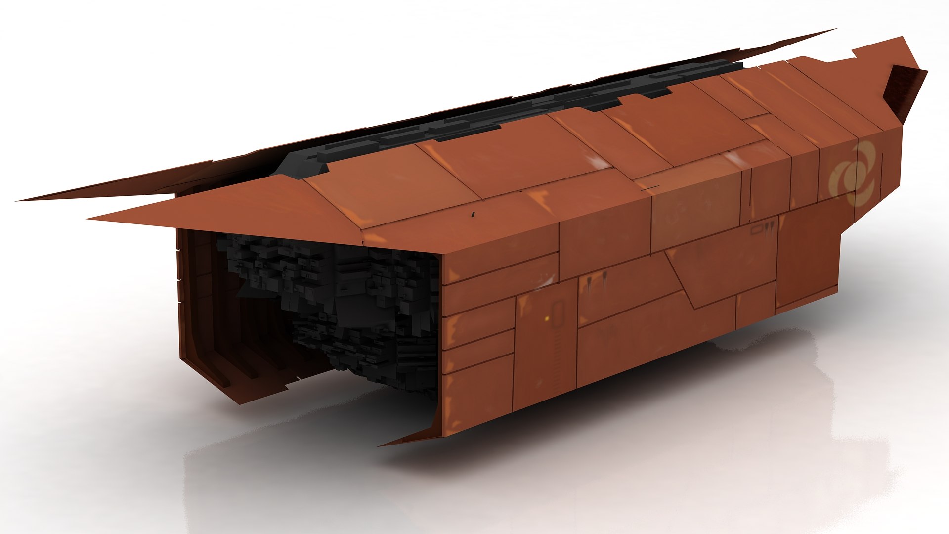 3D model cargo starship spaceship star - TurboSquid 1619571