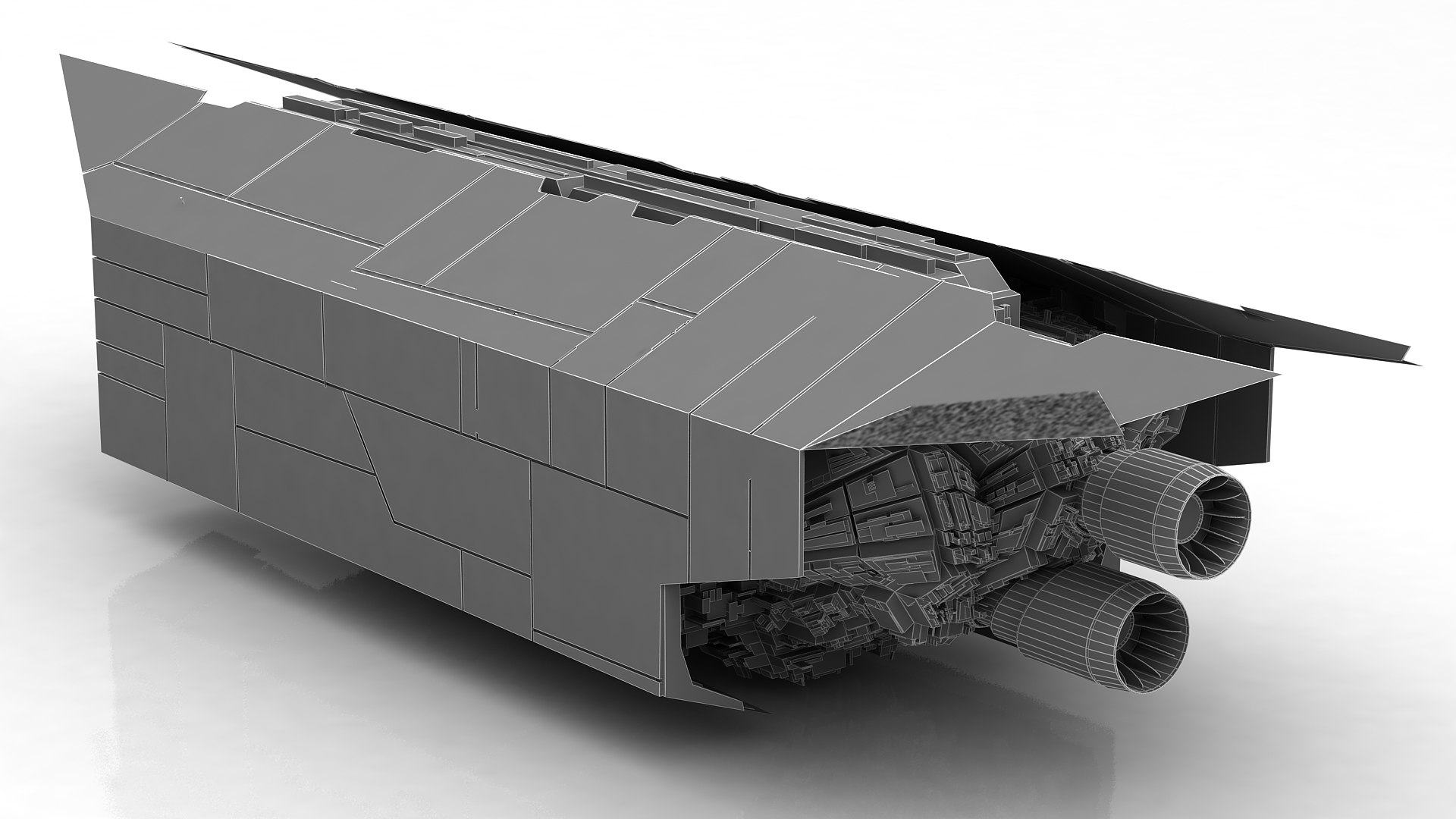 3D model cargo starship spaceship star - TurboSquid 1619571