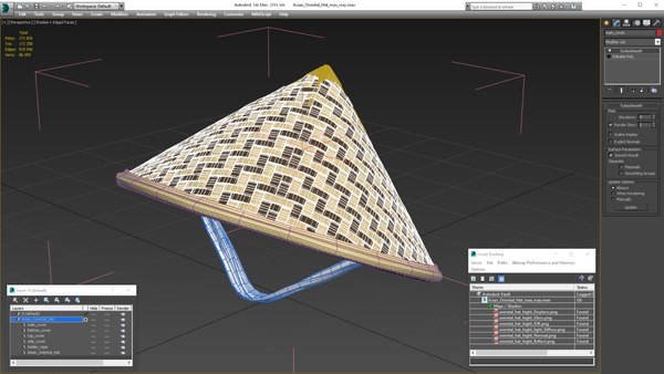 Asian Oriental Hat 3D model - TurboSquid 1782449