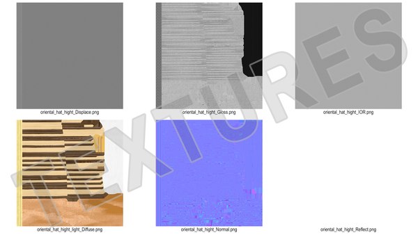 Asian Oriental Hat 3D model - TurboSquid 1782449