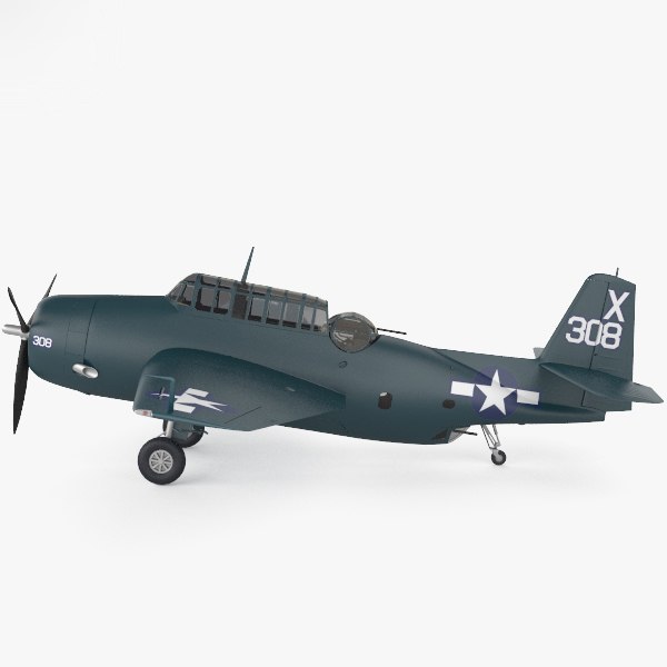 modelo 3d Grumman TBF Avenger - TurboSquid 1416150