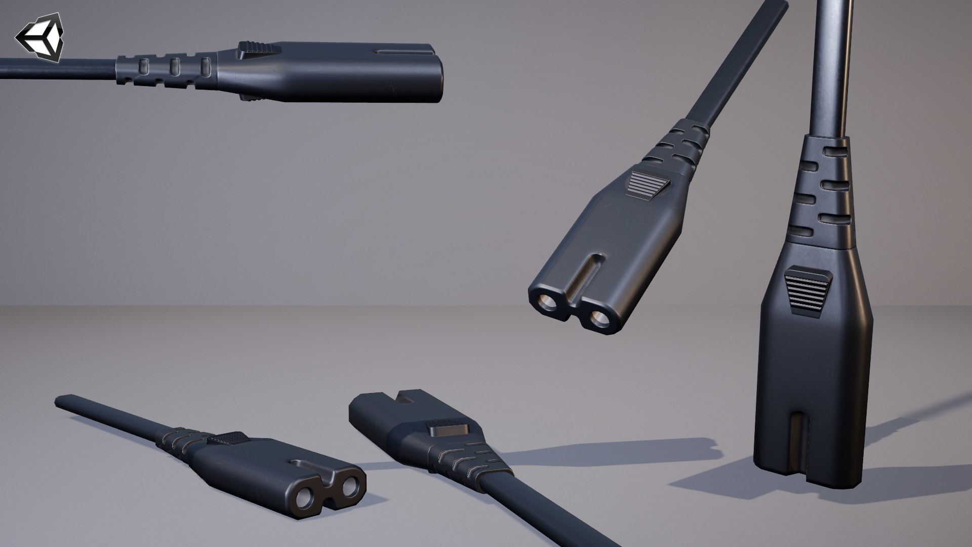 3D Model Power Cord IEC C7 - TurboSquid 2276554
