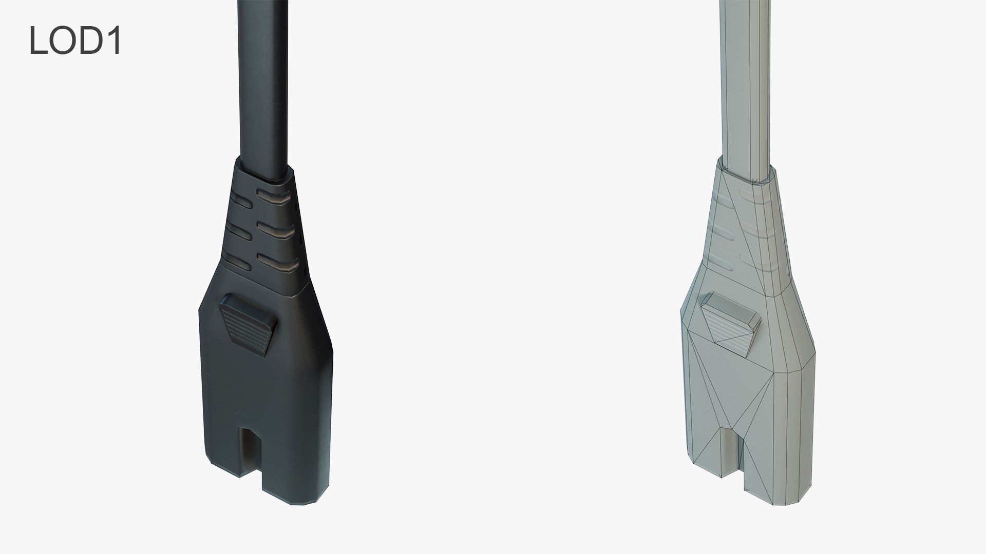 3D Model Power Cord IEC C7 - TurboSquid 2276554