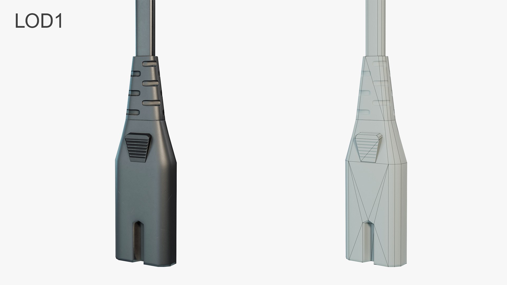 3D Model Power Cord IEC C7 - TurboSquid 2276554