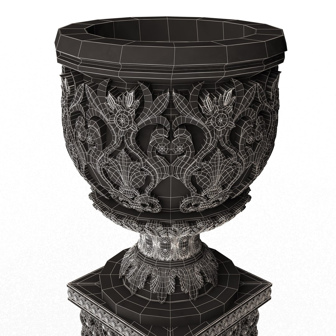 Flower Pot 017 Green 3D Model - TurboSquid 2199006