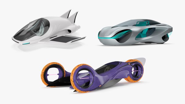未来のコンセプトカーコレクション3Dモデル - TurboSquid 2239933