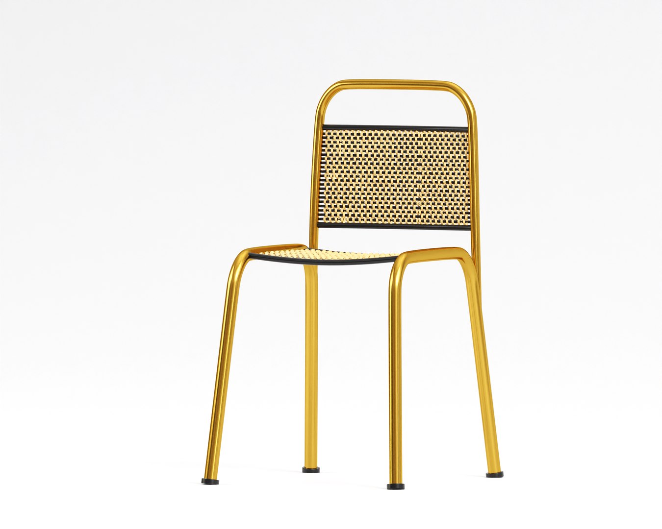 3D rawhide seating gold chair model - TurboSquid 2124534