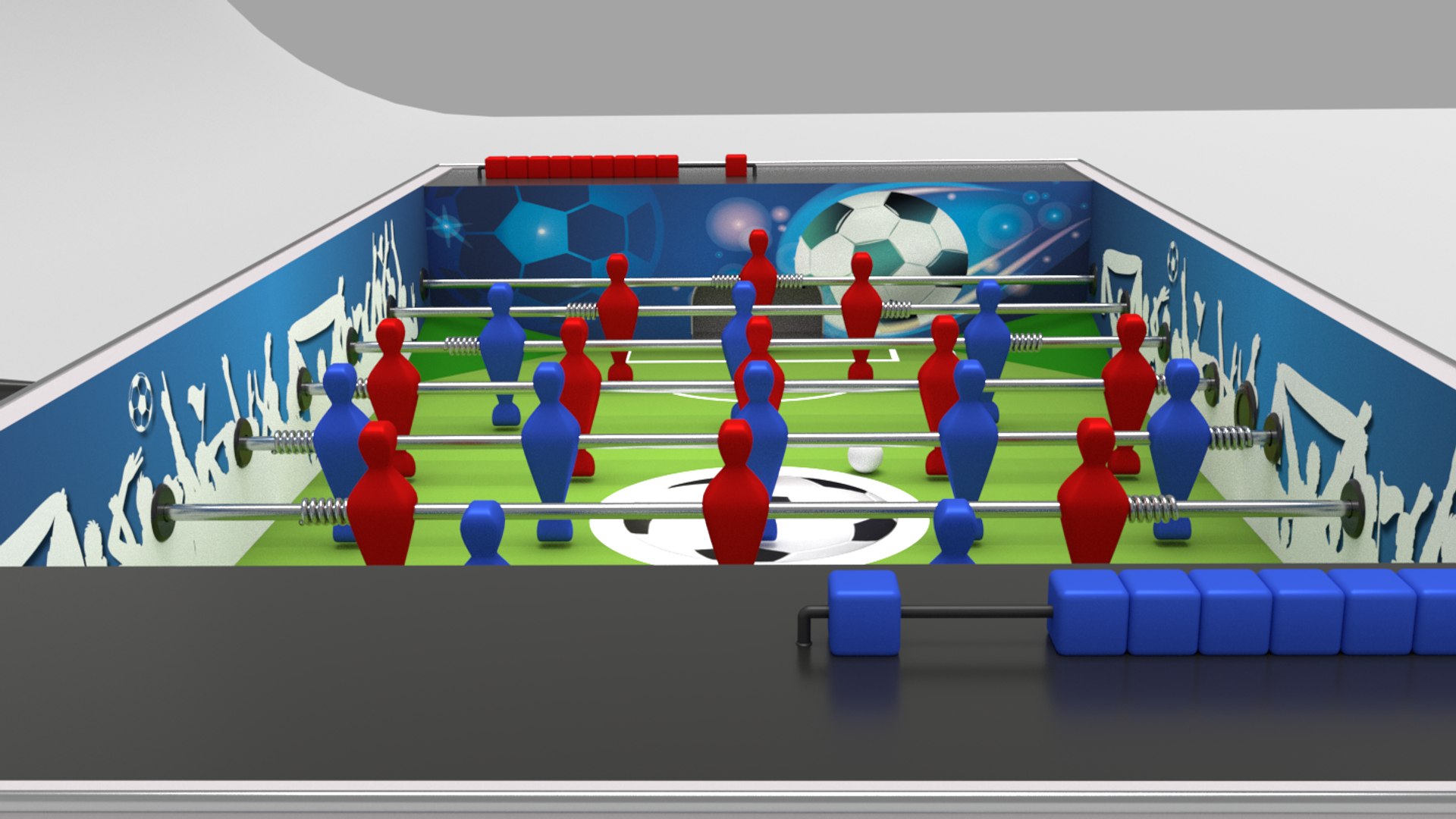 Table Football 3D Model - TurboSquid 1463421