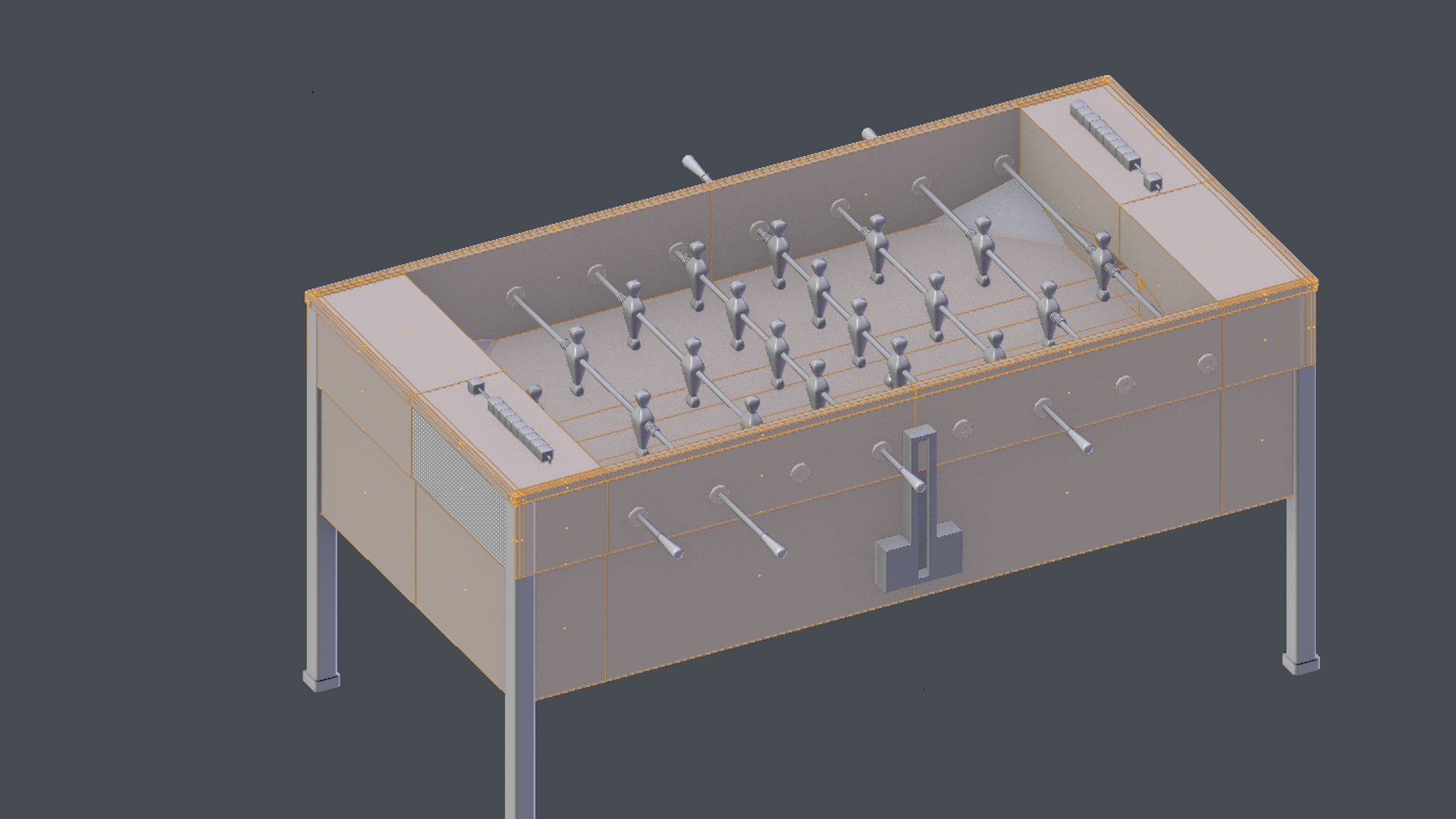 Table Football 3D Model - TurboSquid 1463421