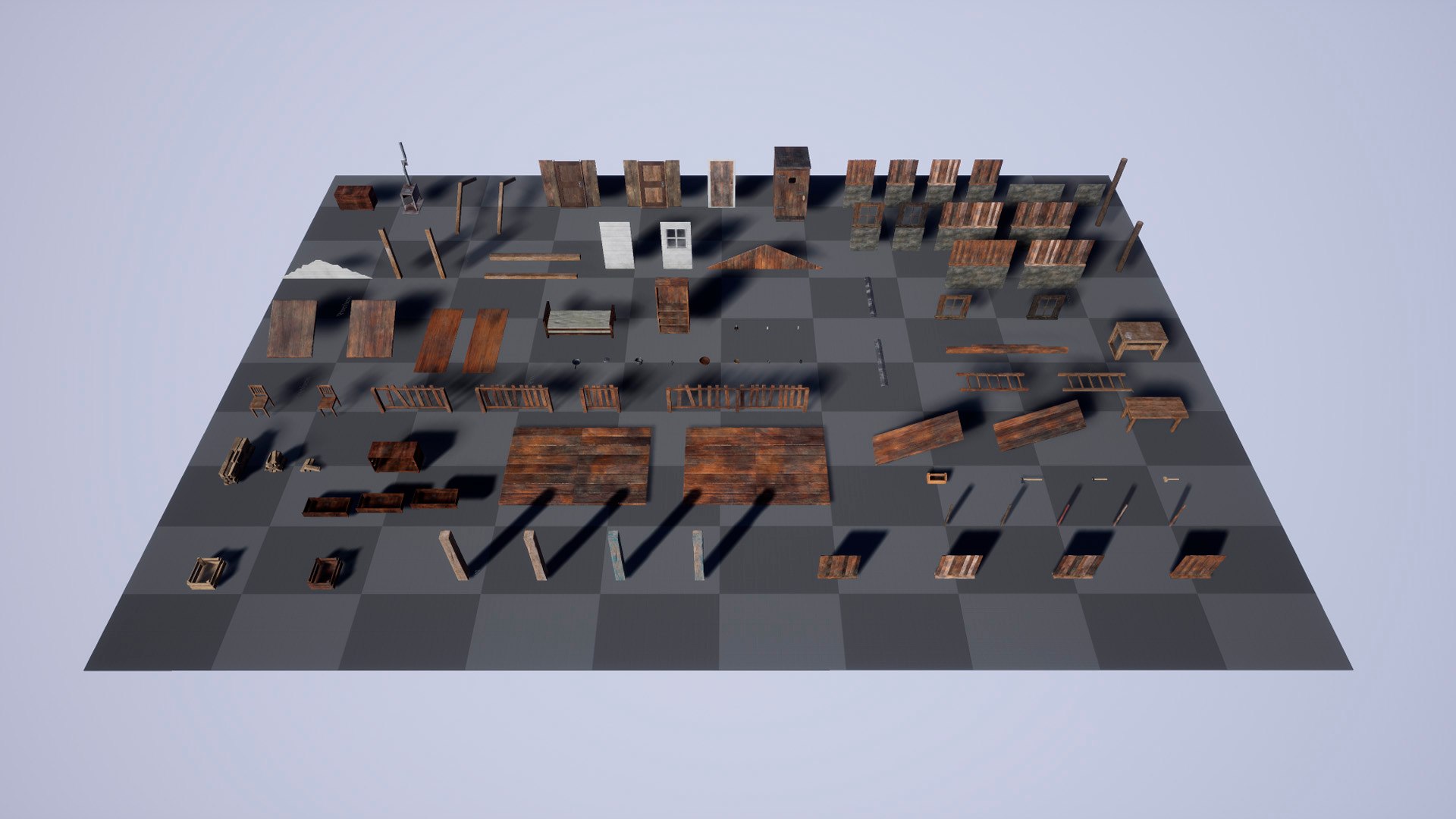 Modular Huts Asset 3D Model - TurboSquid 1752044