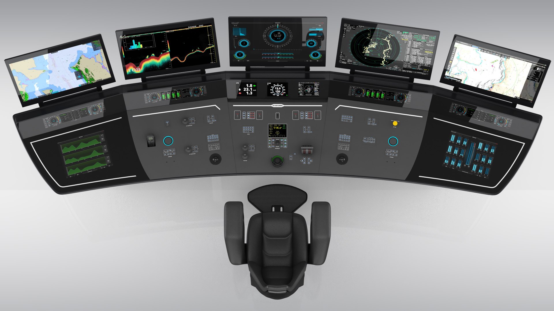 Integrated Bridge System For Recreational Ships 3D - TurboSquid 2219987