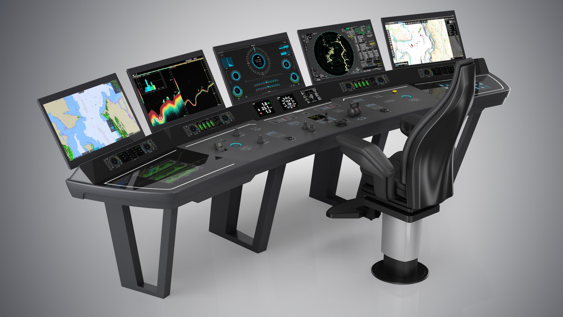 Integrated Bridge System For Recreational Ships 3D - TurboSquid 2219987