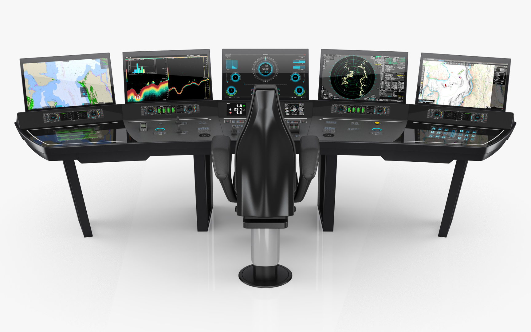 Integrated Bridge System For Recreational Ships 3D - TurboSquid 2219987