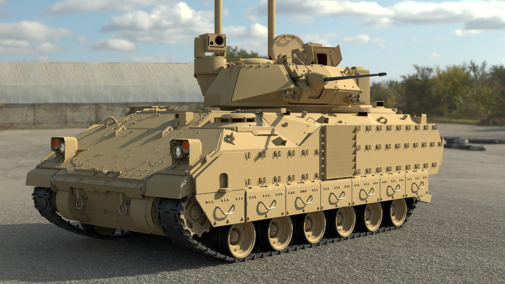 M2 Bradley IFV With Full Interior 3D Model - TurboSquid 2089580